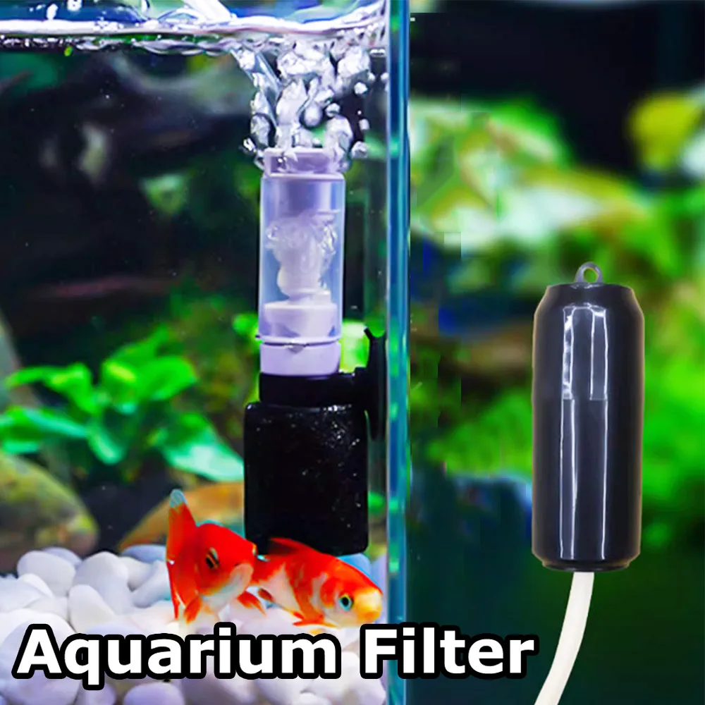 Mini-Aquarium-Filter-Oxygen-Booster-Pump-Fish-Tank-Filter-Cotton-Oxygen ...