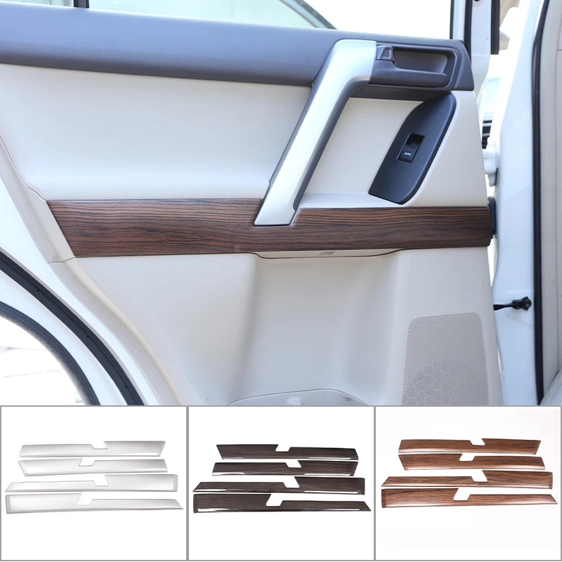 4Pcs-ABS-Silver-Car-Interior-Door-Panel-Cover-Trim-Sticker-For-Toyota ...