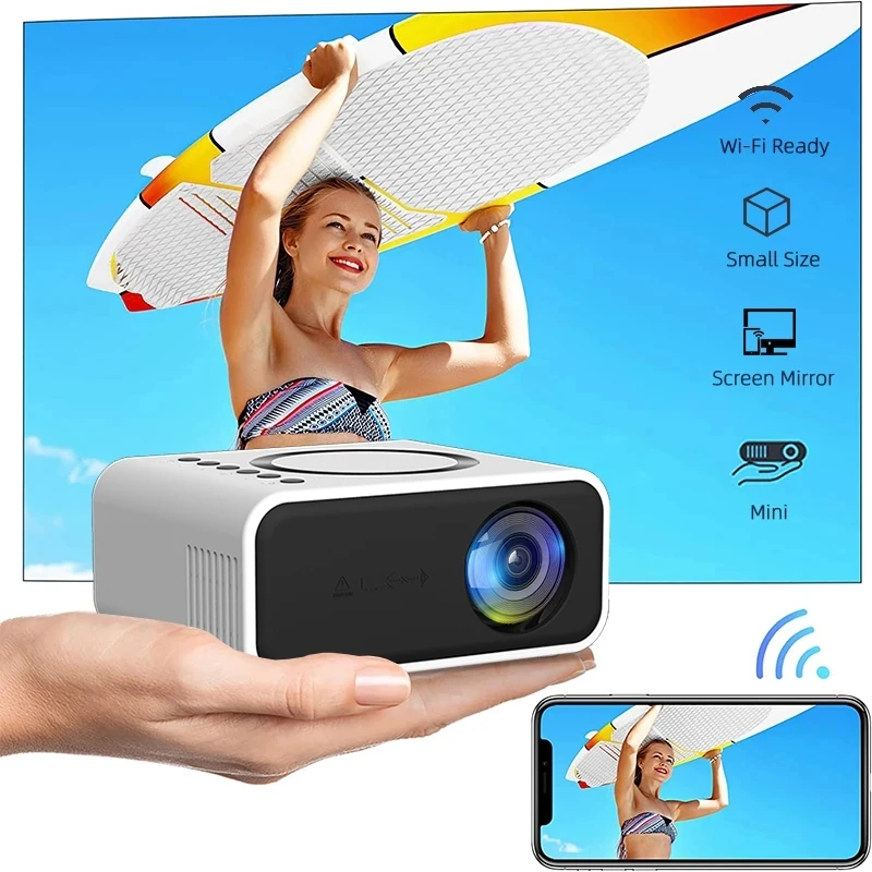 YT300-LED-Smart-TV-Mini-Projetor-Home-Theater-port-til-Fio-USB-Wi-Fi ...