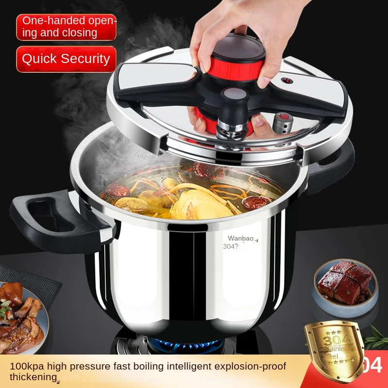304-Pressure-Cooker-Stainless-Steel-Explosion-proof-Household-Gas-Stove ...