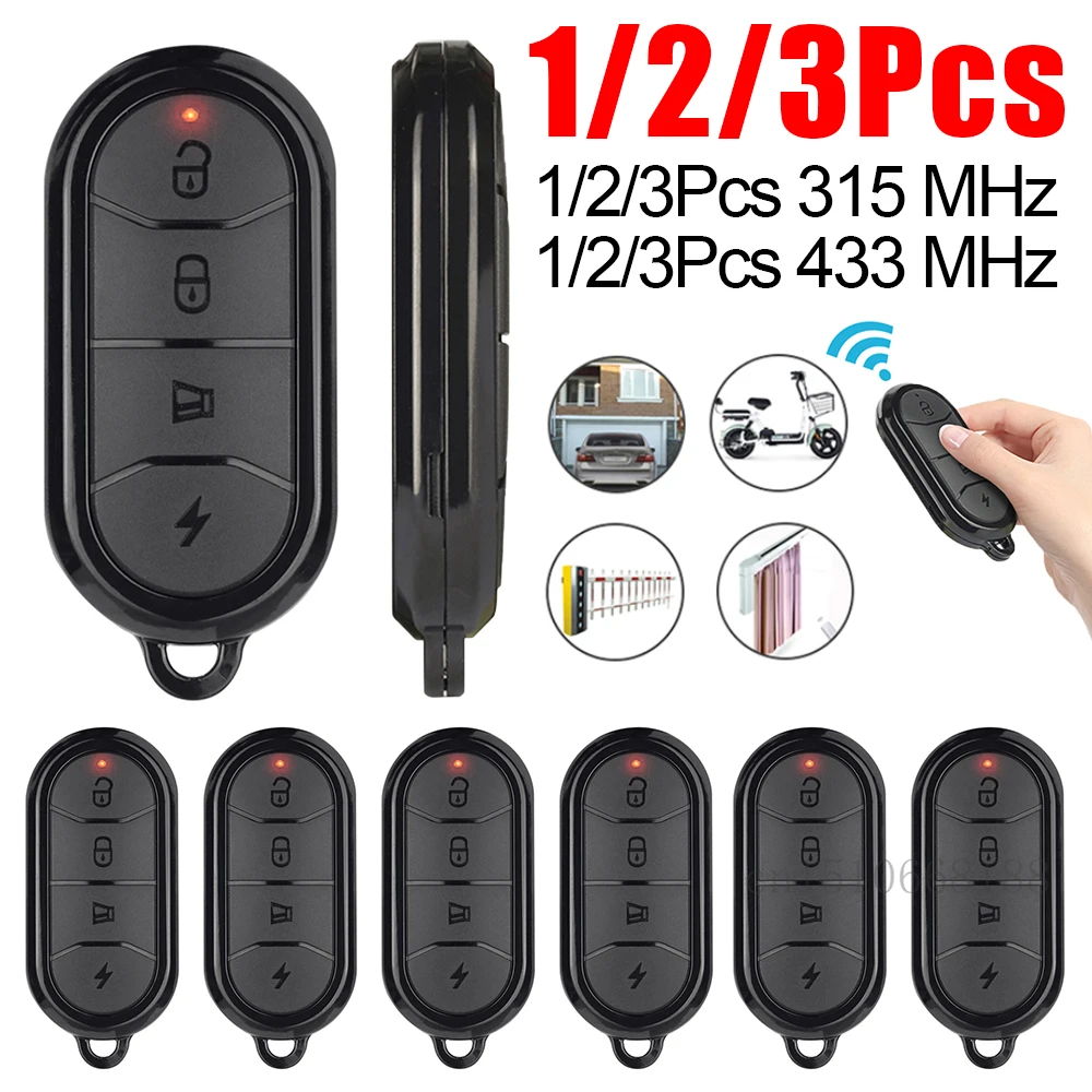 1-3Pcs 433MHz/315MHz Cloning Duplicator Auto Copy Remote Controller 4 ...