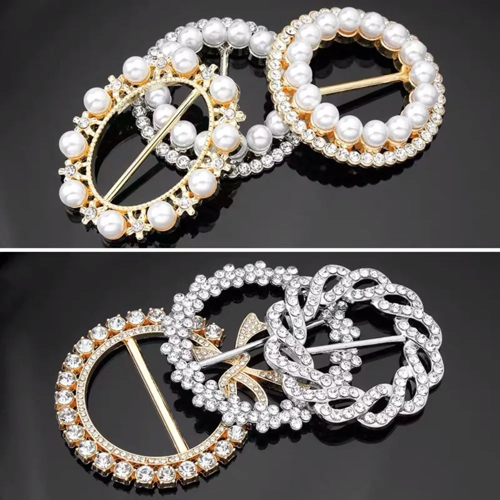 1Pc-Crystal-Shawl-Scarf-Clip-Pearl-Brooches-Ring-Clip-Clothing-Corner ...