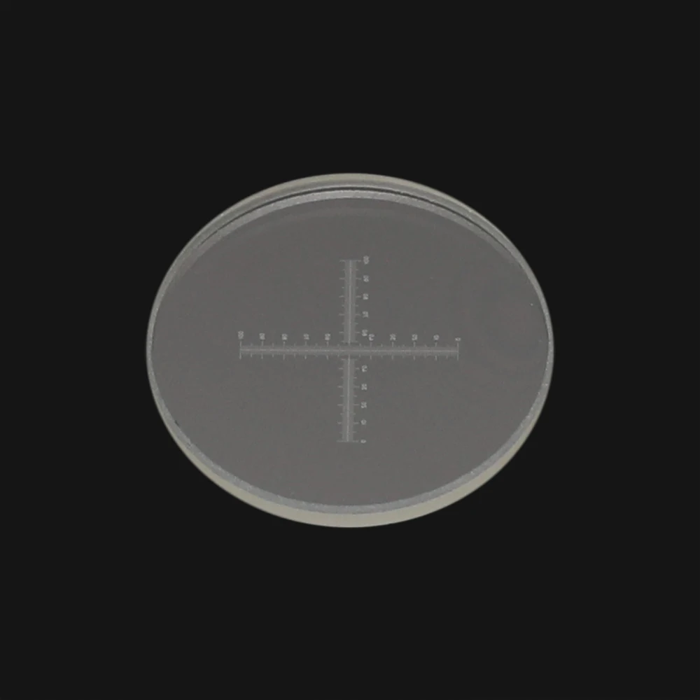 C7 0.1mm Div Glass Stage Eyepiece Objective Lens Slide Scale Measuring ...