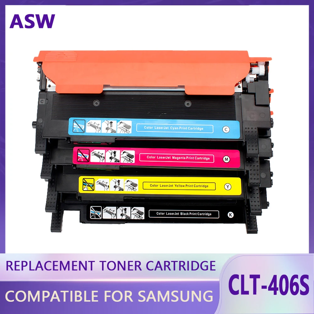 4 Colors Toner Cartridge Clt 406s Clt-k406s Clt-m406s C406s 406 For ...