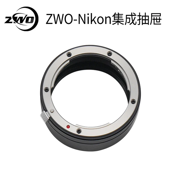 ZWO-FD Nikon Integrated Filter Drawer to Connect Nikon F-mount Lens and ...