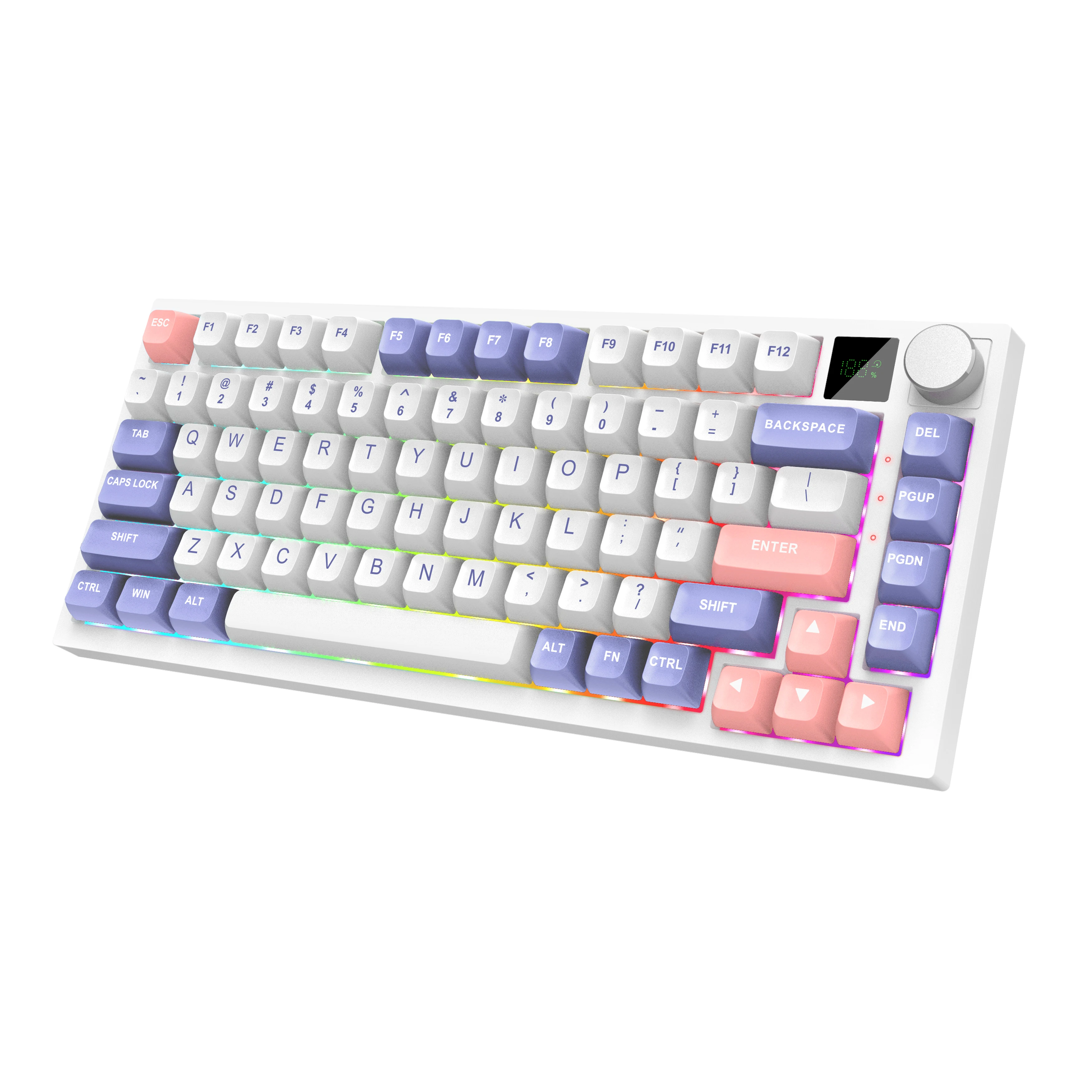 WEIKVA-WK75-81-Key-LED-Backlit-Mechanical-Gaming-Keyboard-USB-Wired-75 ...