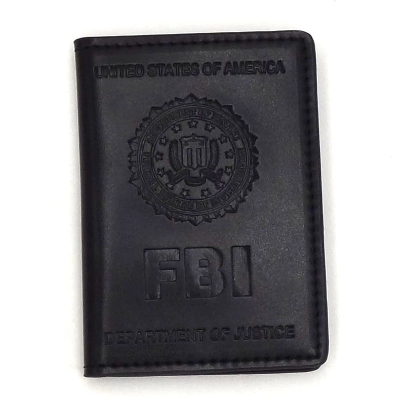 Leather Id Card Holder Case | Wallet Private Security Fbi | Fbi Leather ...