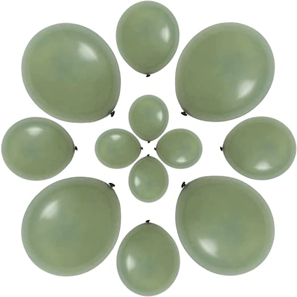 10/20/30pcs Sage Green Balloon Retro Sand White Pink Coffee Latex ...