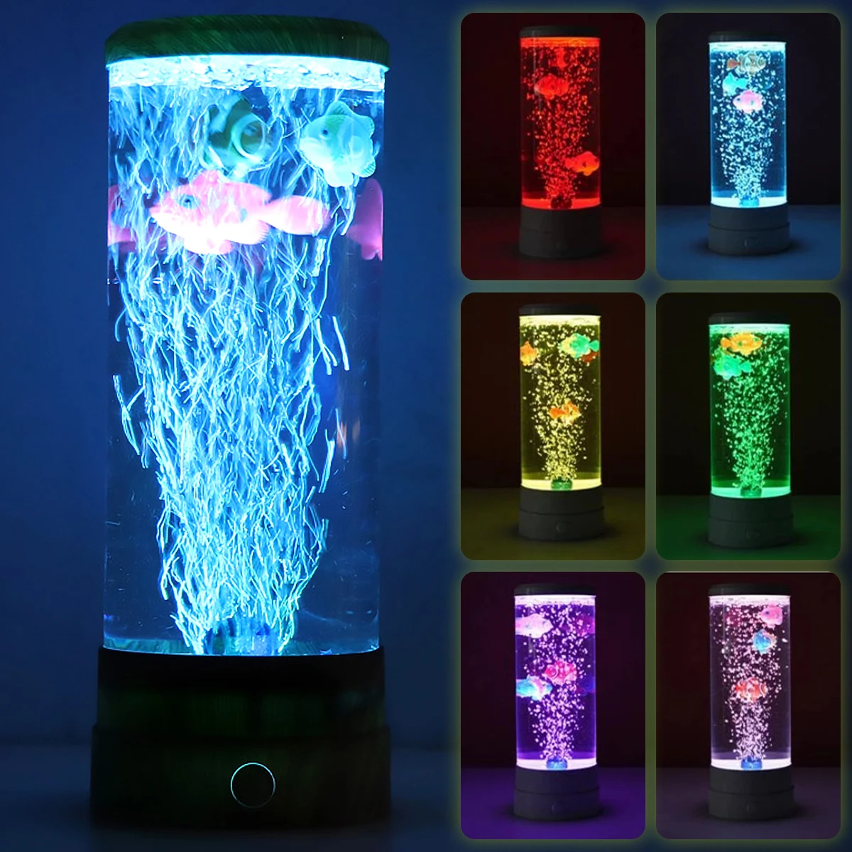 LED-Fish-Lamp-Kit-Multi-Color-Changing-Aquarium-Tank-Night-Light ...