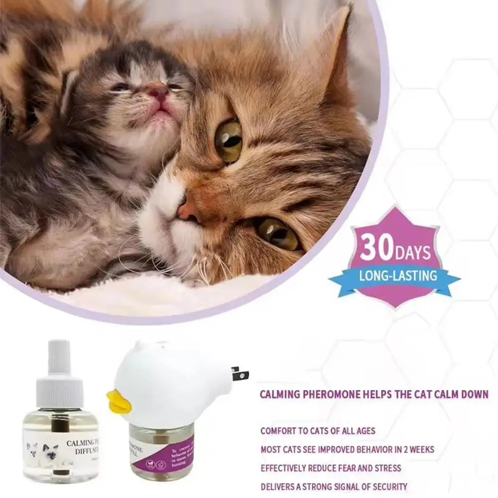 Cat Calming Pheromone Diffuser Stress Reducer Diffuser For Cats Ferrway ...