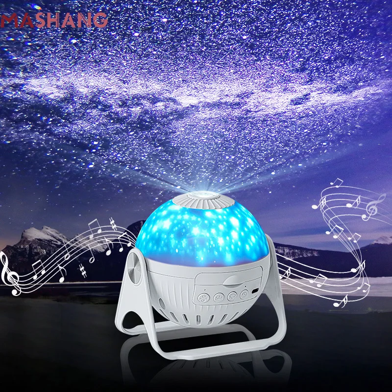 Led 별 갤럭시 프로젝터 야간 조명 360 ° 회전 천문관 프로젝터 별이 빛나는 하늘 보호 램프 어린이 방 선물 7