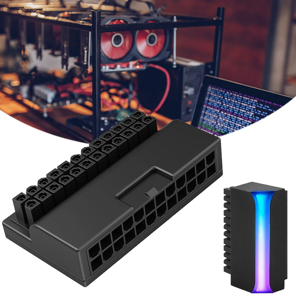 ATX 24 pinos para 90 graus Power Plug Adapter Mainboard Motherboard ...