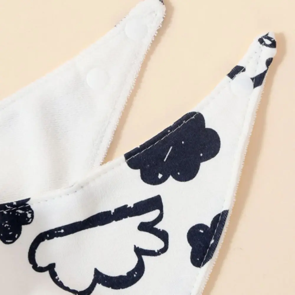 Cotton Material Baby Bibs Soft Texture Stripes Pattern Burp Cloths ...
