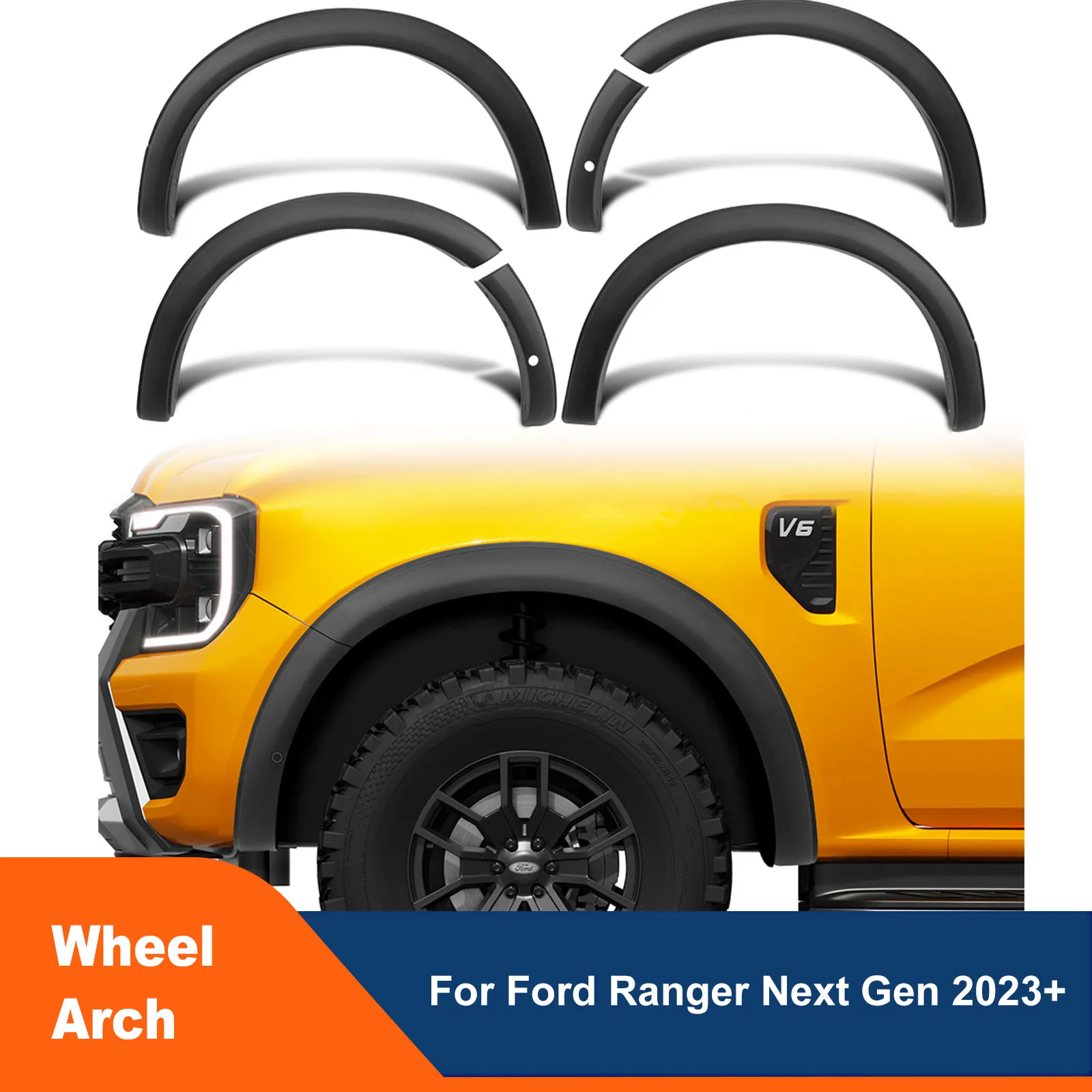 Fender-Flares-Wheel-Arch-For-Ford-Ranger-Next-Gen-2022-2023-Wildtrak ...