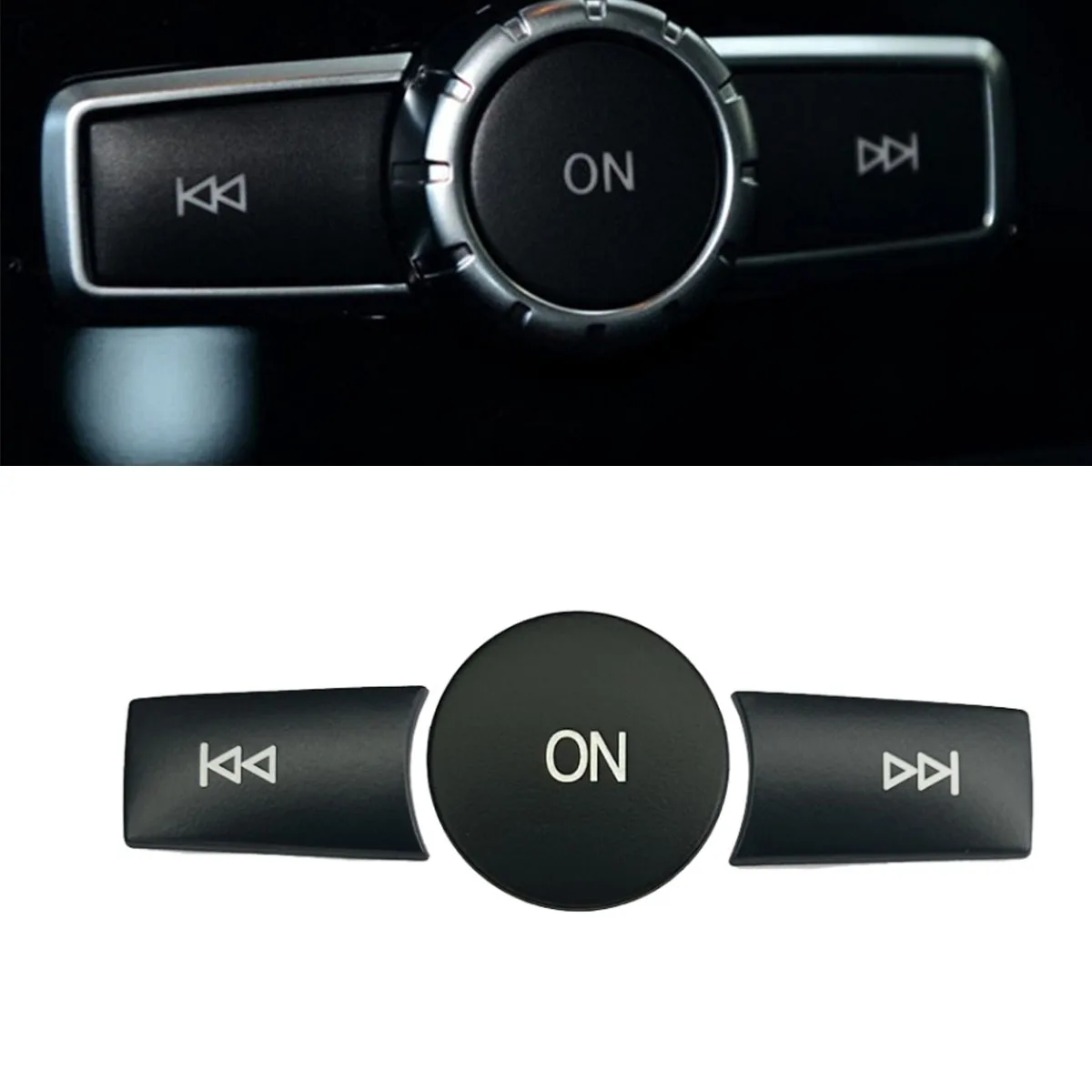Car-Multimedia-Volume-Radio-ON-Button-Cover-Trim-Sticker-Decal-For ...