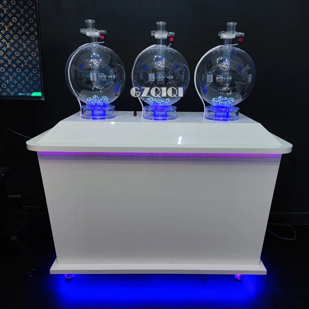 3D-white-lottery-machine-high-quality-lotto-machine-with-LED-round-ball ...