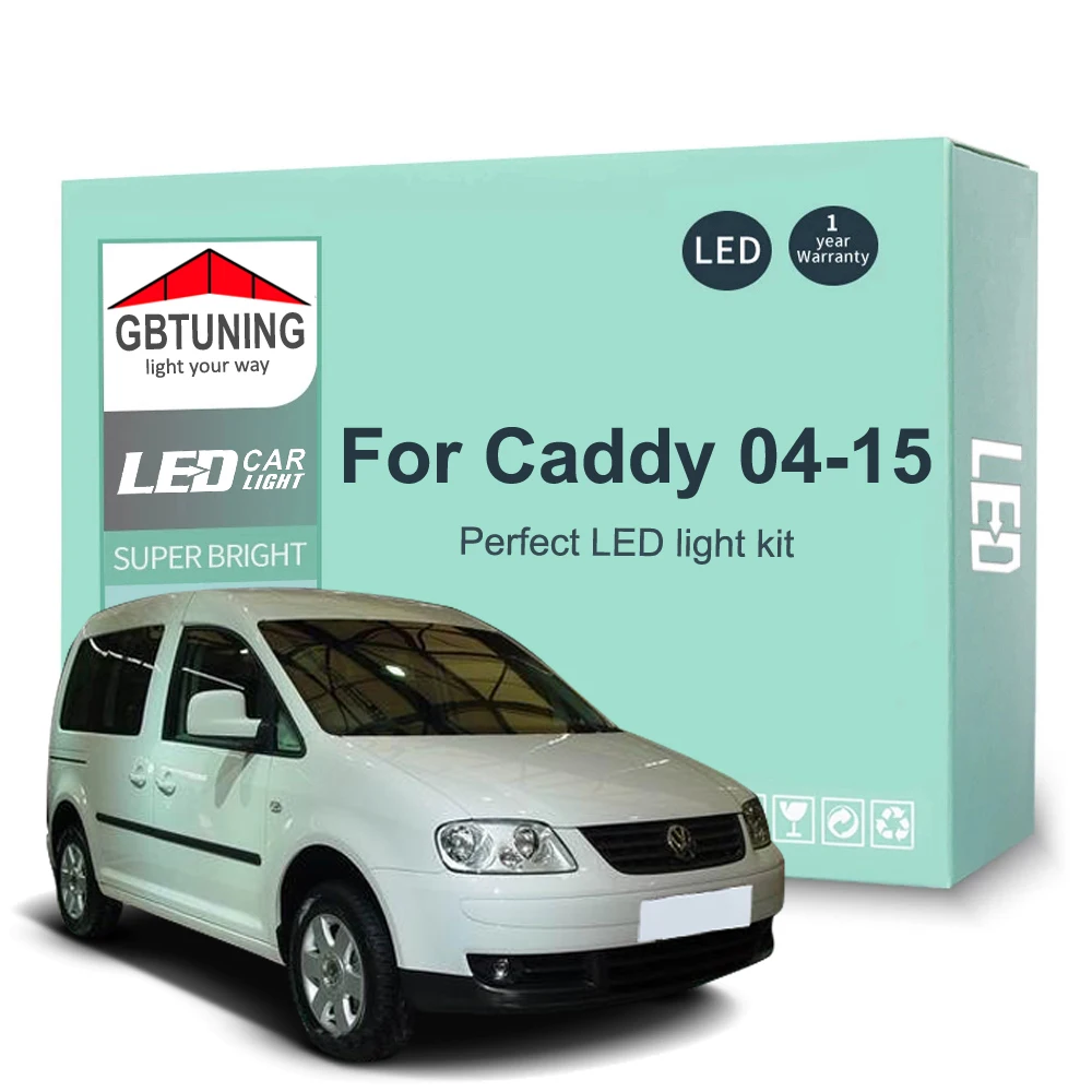 13Pcs Canbus LED Interior Light Bulb Kit For VW Volkswagen Caddy III ...