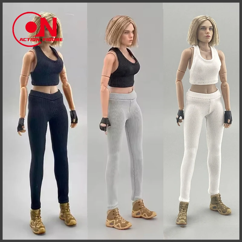 1/12 Scale Female Solider Simple Basic Versatile Two-Color Sports Skin ...