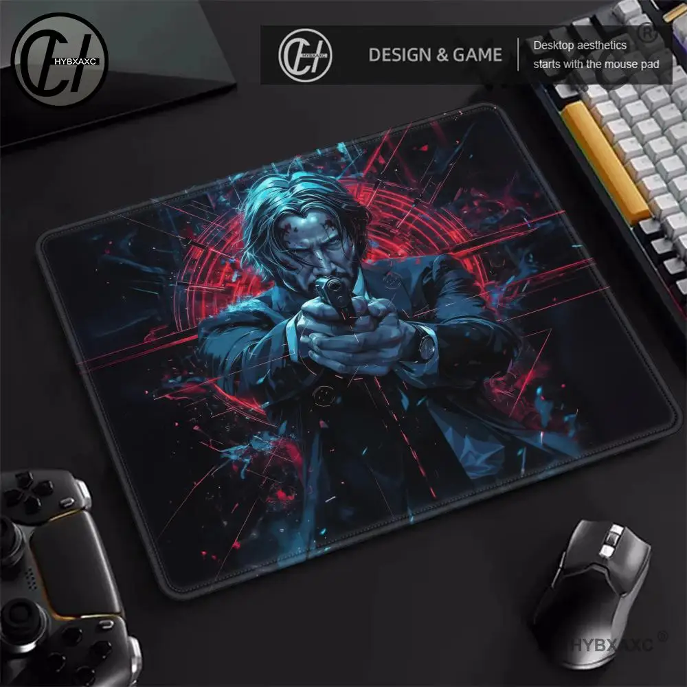 Neon Movie John-Wick Mouse Pad Cartoon Small mouse pad desktop computer ...