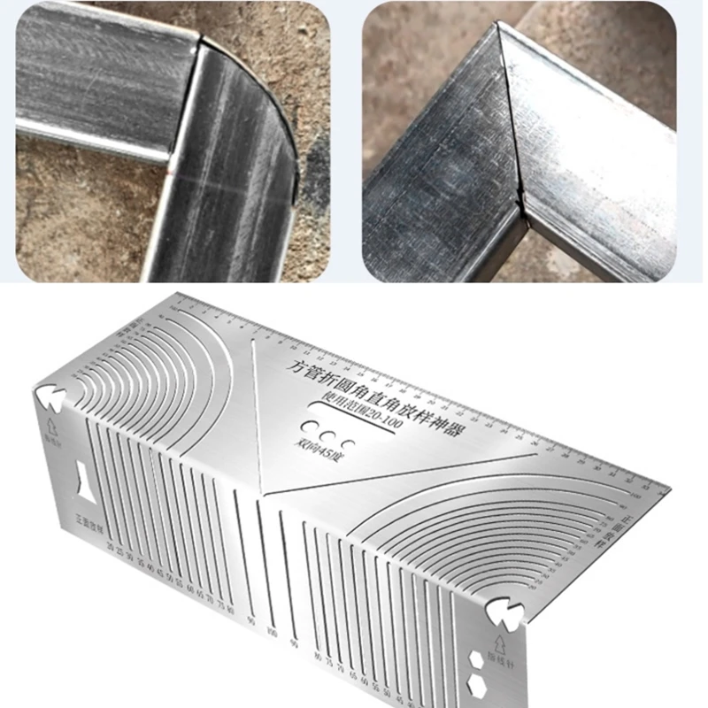 Multi-size 90° Arc Angle Marking Ruler Home Line Drawing Measuring Tool ...