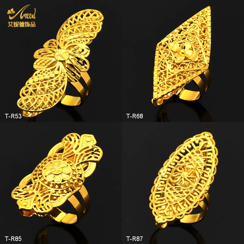 ANIID-Ethiopia-Dubai-Long-Gold-Color-Arab-Rings-Resizable-For-Women ...