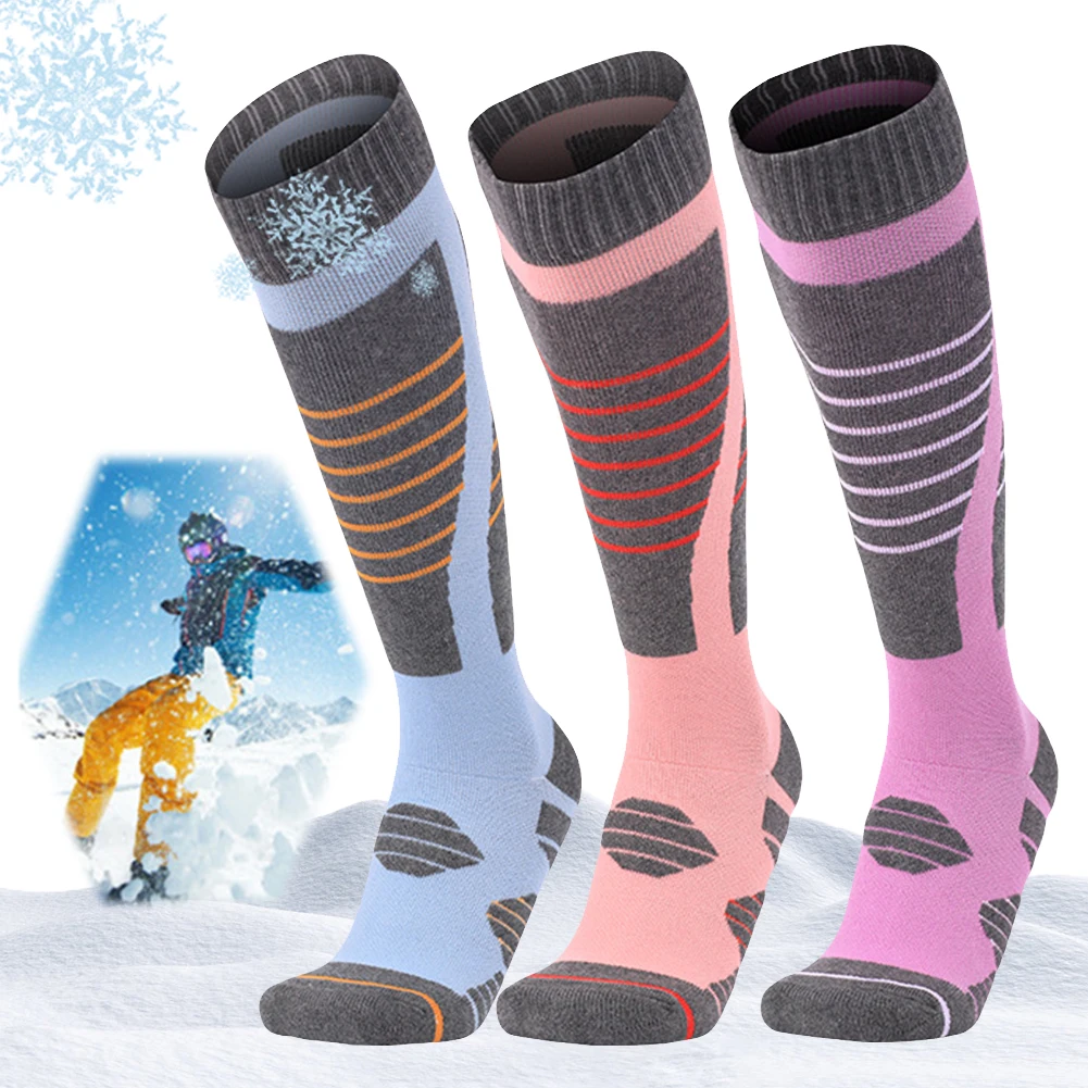 1-Pair-Hiking-Socks-High-Tube-Stockings-Winter-Warm-Thickening-Ski ...