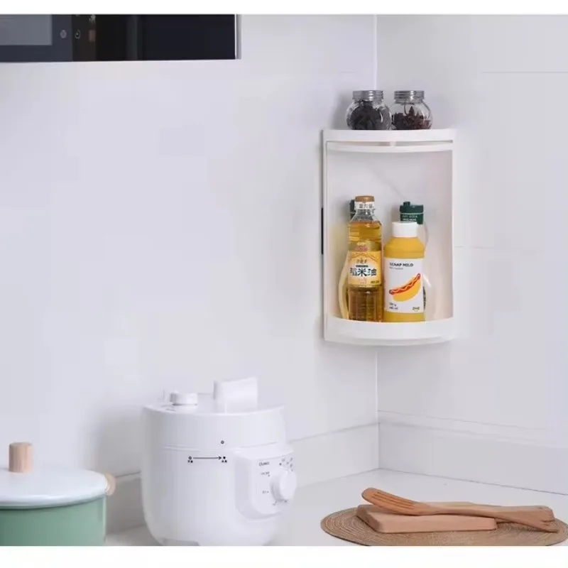 Multifunction-Creative-Bathroom-Triangle-Rack-Rotating-Plastic-Kitchen ...