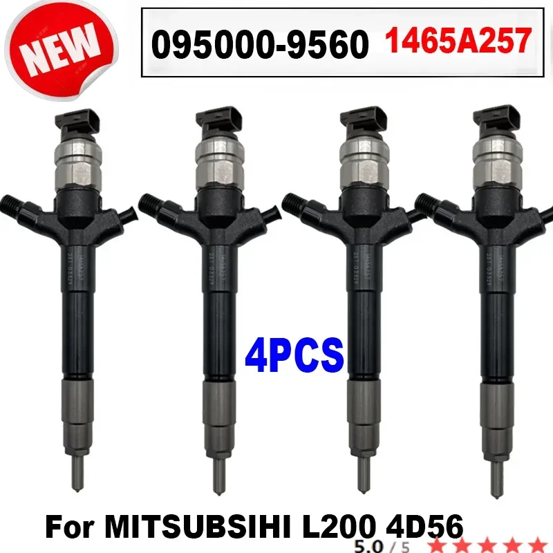 4PCS 095000-9560 1465A257 Common Rail Diesel Fuel Injector Nozzle Auto ...
