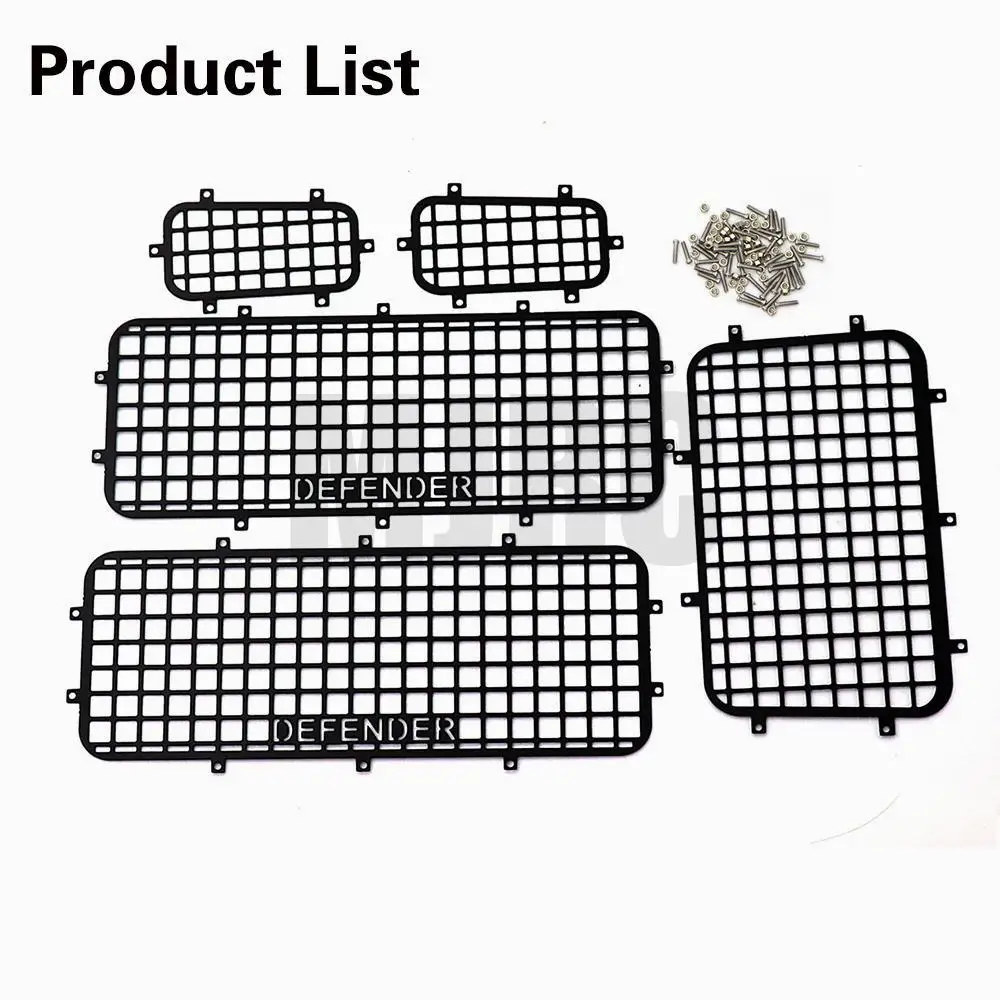 1/10 Rc Climbing for traxxas Trx-4 Defender Trx4's Metal Window Mesh ...