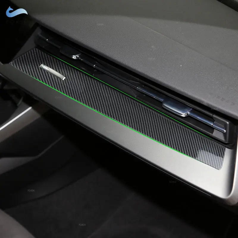 Car Accessories Carbon Fiber Pattern Central Dashboard Co-pilot Panel ...