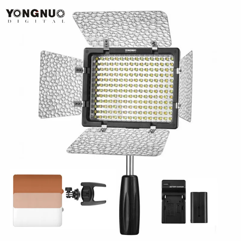 YONGNUO-YN160III-YN160-III-3200-5500K-LED-Video-Light-Studio-Kit ...