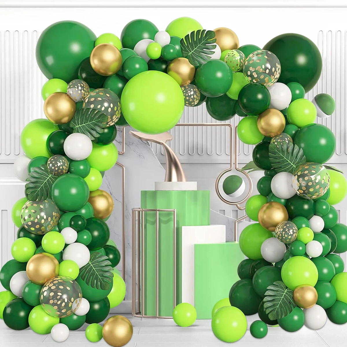 Kit-de-arco-de-guirnalda-de-globos-de-Safari-de-la-selva-Globo-Verde ...