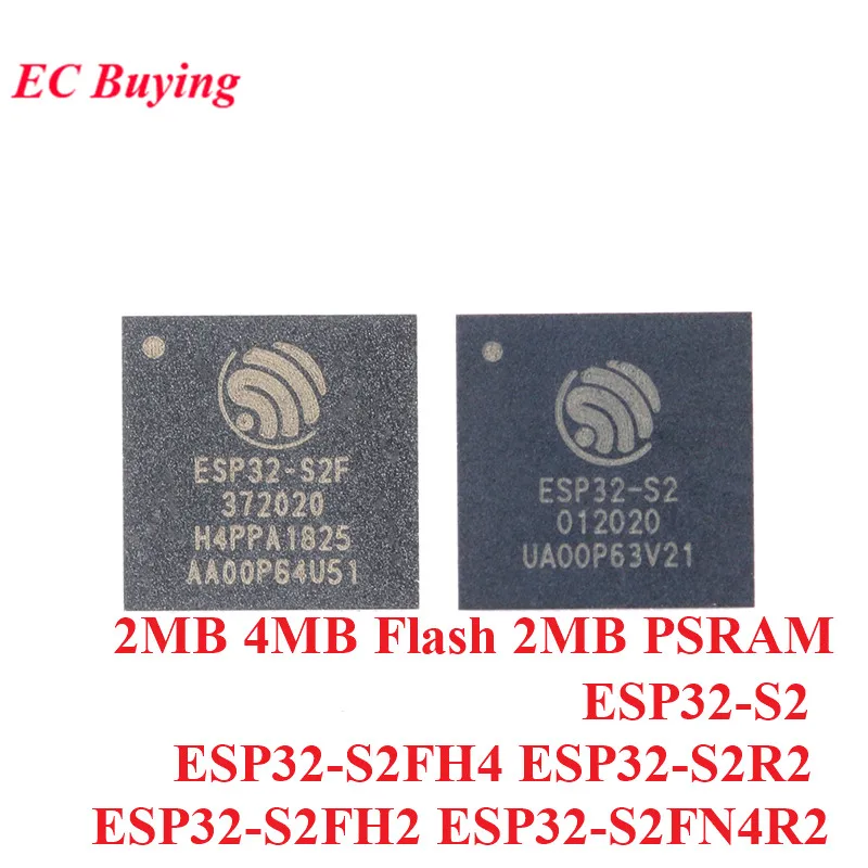 ESP32 S2 ESP32 S2FH4 ESP32 S2R2 ESP32 S2FH2 ESP32 S2FN4R2 QFN 56 2mb 4mb flash incorporado chip ...