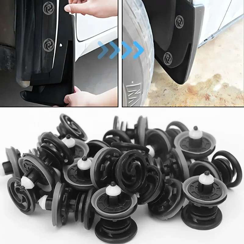 40Pcs Car Door Panel Card Trim Clips Interior Auto Fastener Clip ...