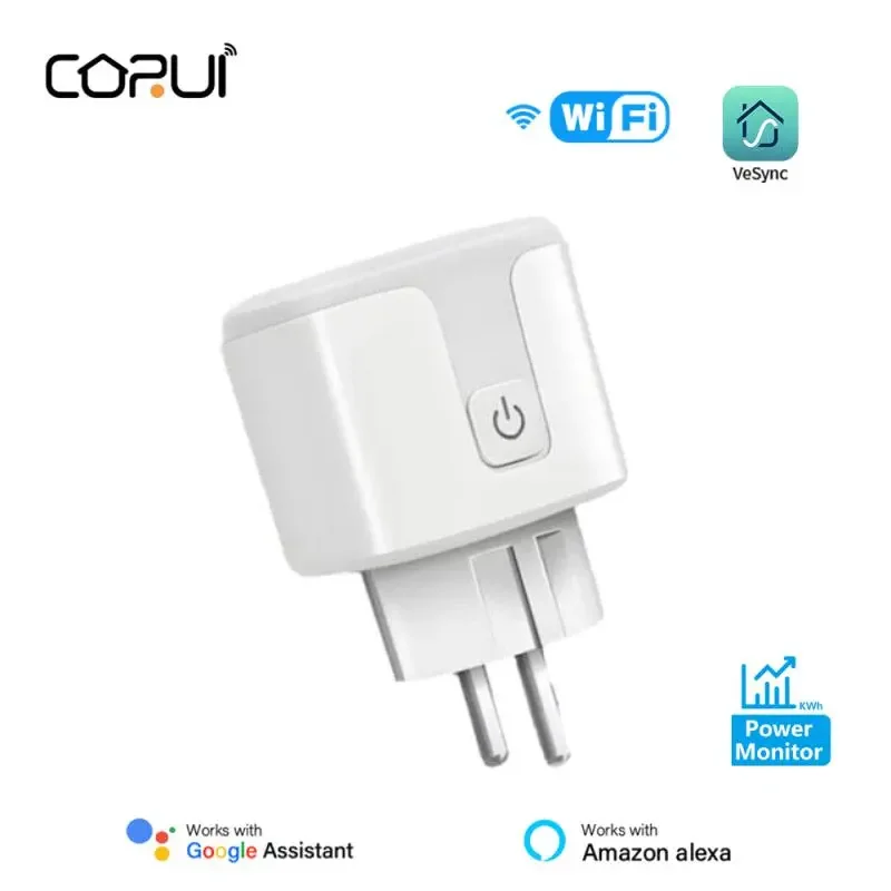 CORUI-20A-Vesync-Smart-Socket-WiFi-EU-Smart-Plug-With-Power-Monitoring ...