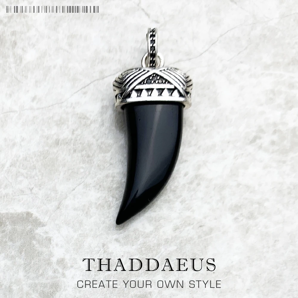 Sterling Silver Tooth Pendant | Pendant Tiger Tooth Silver | Silver 925 ...