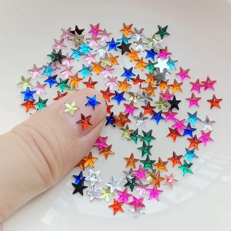 500pcs-lot-Star-shape-jewelry-accessories-resin-Rhinestones-DIY ...