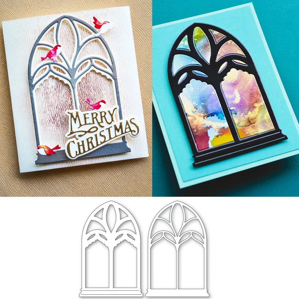 Arched-Gothic-Cathedral-Window-craft-die-Metal-Cutting-Dies-Scrapbook ...