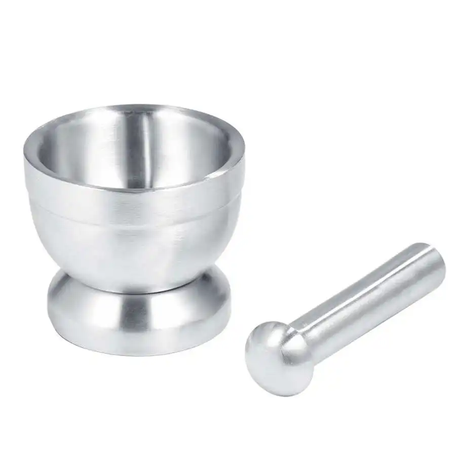 Stainless-Steel-Kitchen-Mortar-with-Pestle-Set-Garlic-Chopper-Spice ...