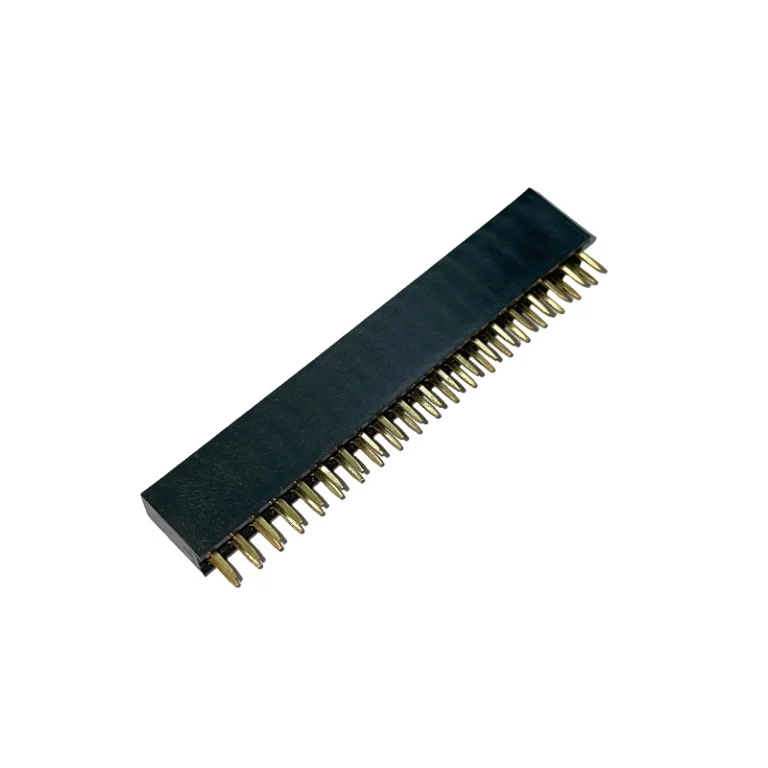 5pcs 2x20 Pin Double Row Straight Female Pin Header 2.54mm Pitch Strip ...