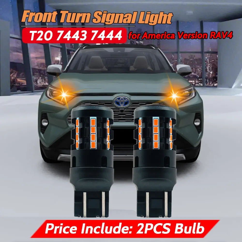 7443-7444-7444NA-T20-7440-LED-Canbus-Bulb-Error-Free-Amber-Built-in ...