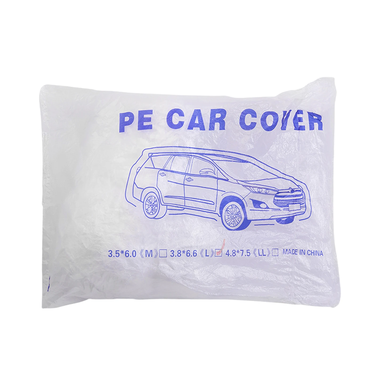 Disposables-Car-Cover-With-Elastic-Band-Clear-PE-Car-Shield-Water-Rain ...