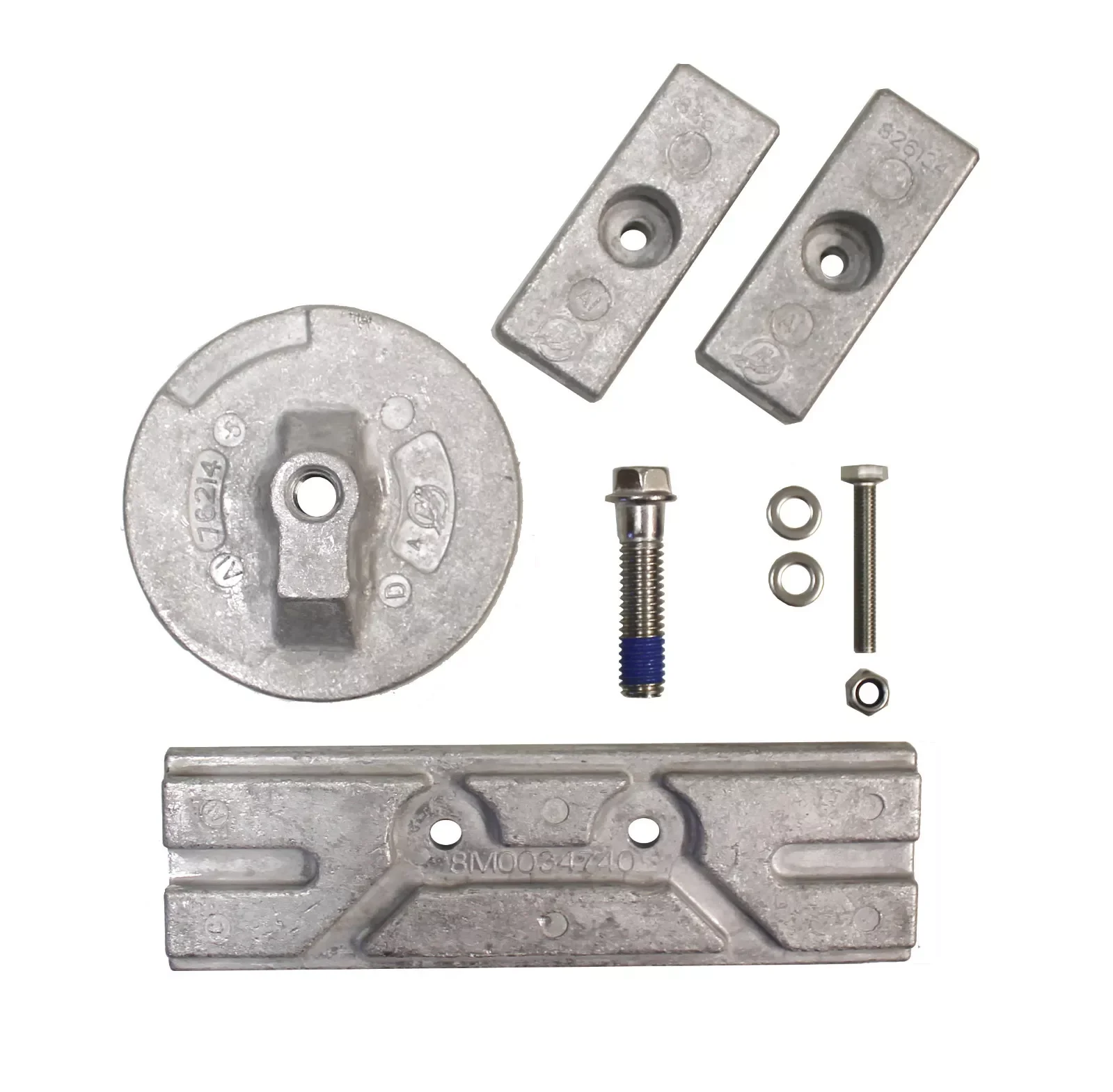 Marine freshwater protection anode kit 8M0107548 for MERCURY/MARINER 75 ...