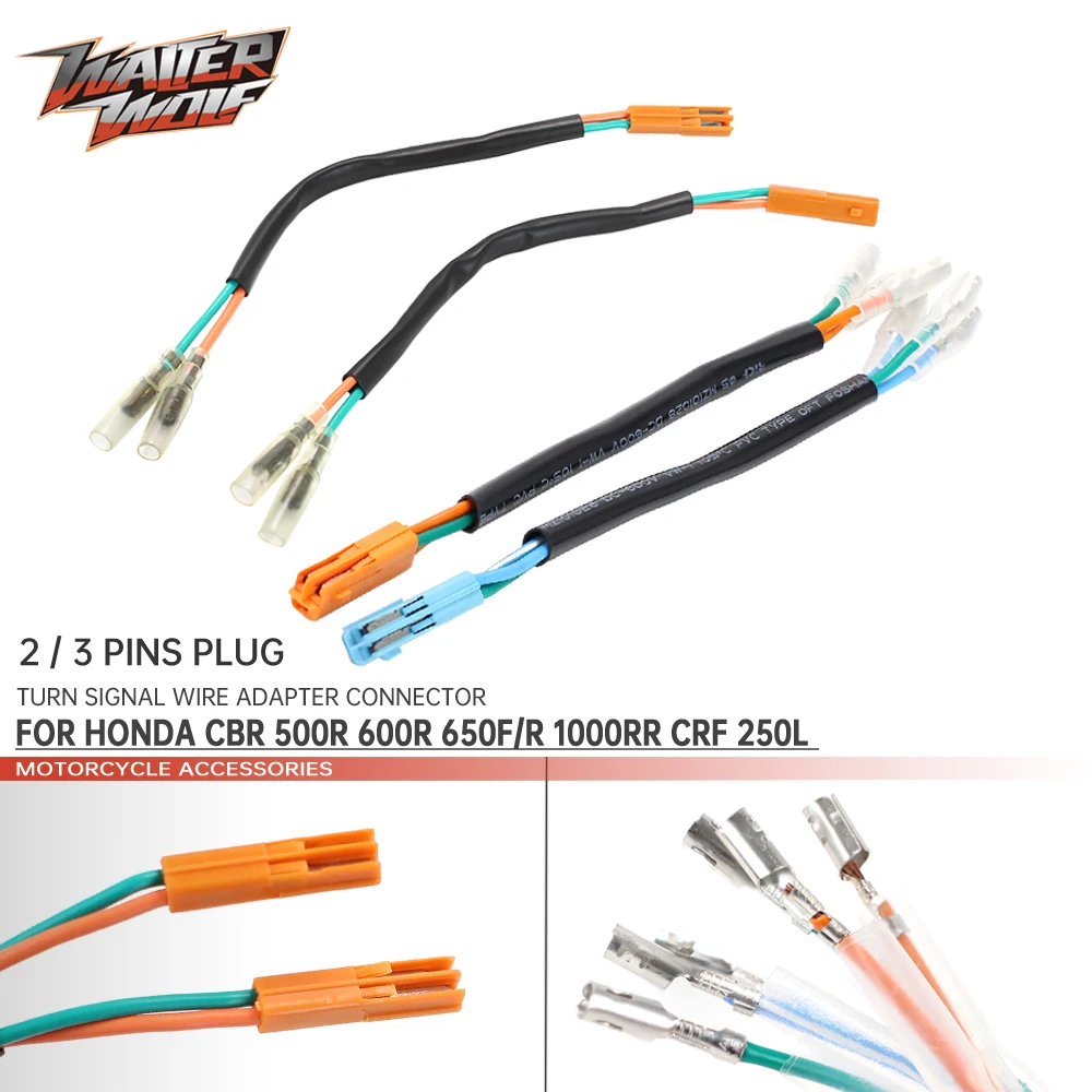 Turn-Signal-Marker-Wire-Adapter-Plug-Connector-For-HONDA-MSX-NC-CTX-700 ...