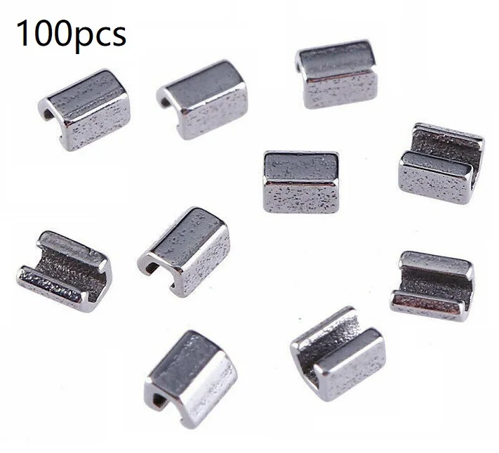 100pcs=10bags Dental Orthodontic Crimpable Hooks Stops Metal Stop Hook ...