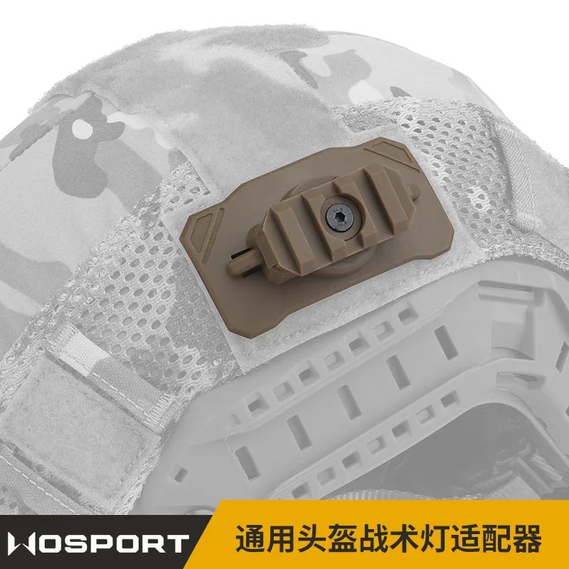 Portable-Helmet-Accessories-Tactical-Headlight-Rotatable-Base-Mount ...