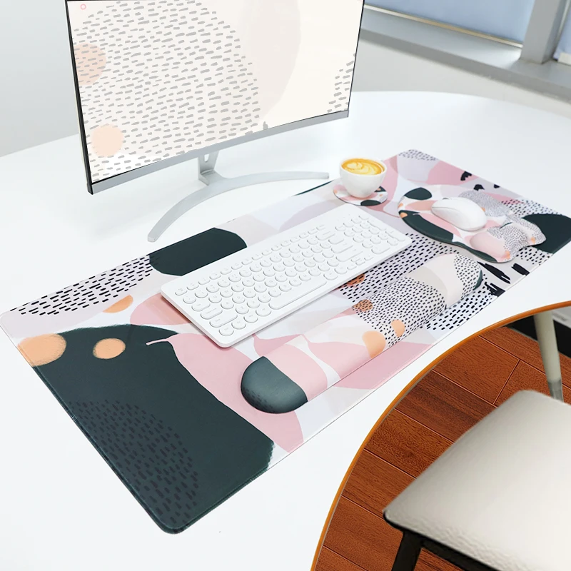 Leaf-Mouse-Pad-Wrist-Rest-4-piece-set-ergonomic-design-effective-relief ...