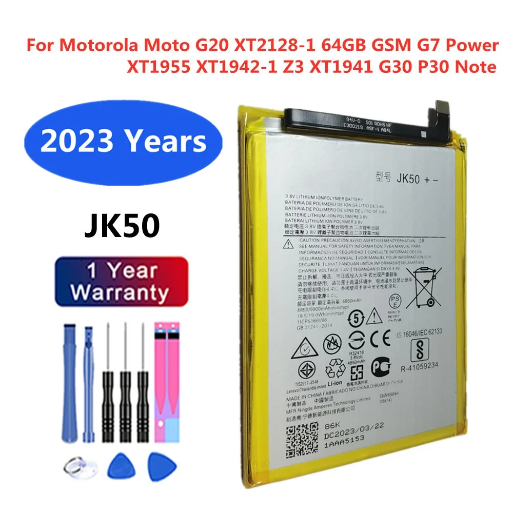 JK50-5000mAh-Battery-For-Motorola-Moto-G20-XT2128-1-64GB-GSM-G7-Power ...