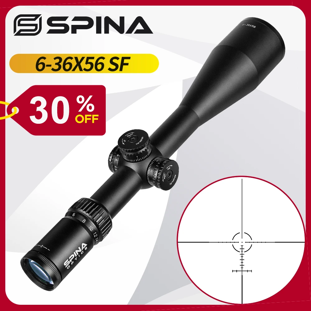 Spina optics 6 36x56 spotting scope para rifle tático caça torres ...