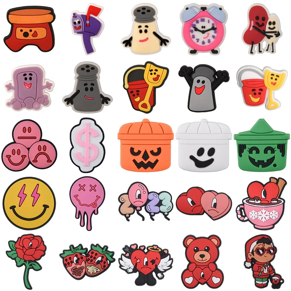 Cute Cartoon Croc Accessories Shoe Decoration JIBZ Croc Charms for Kids ...